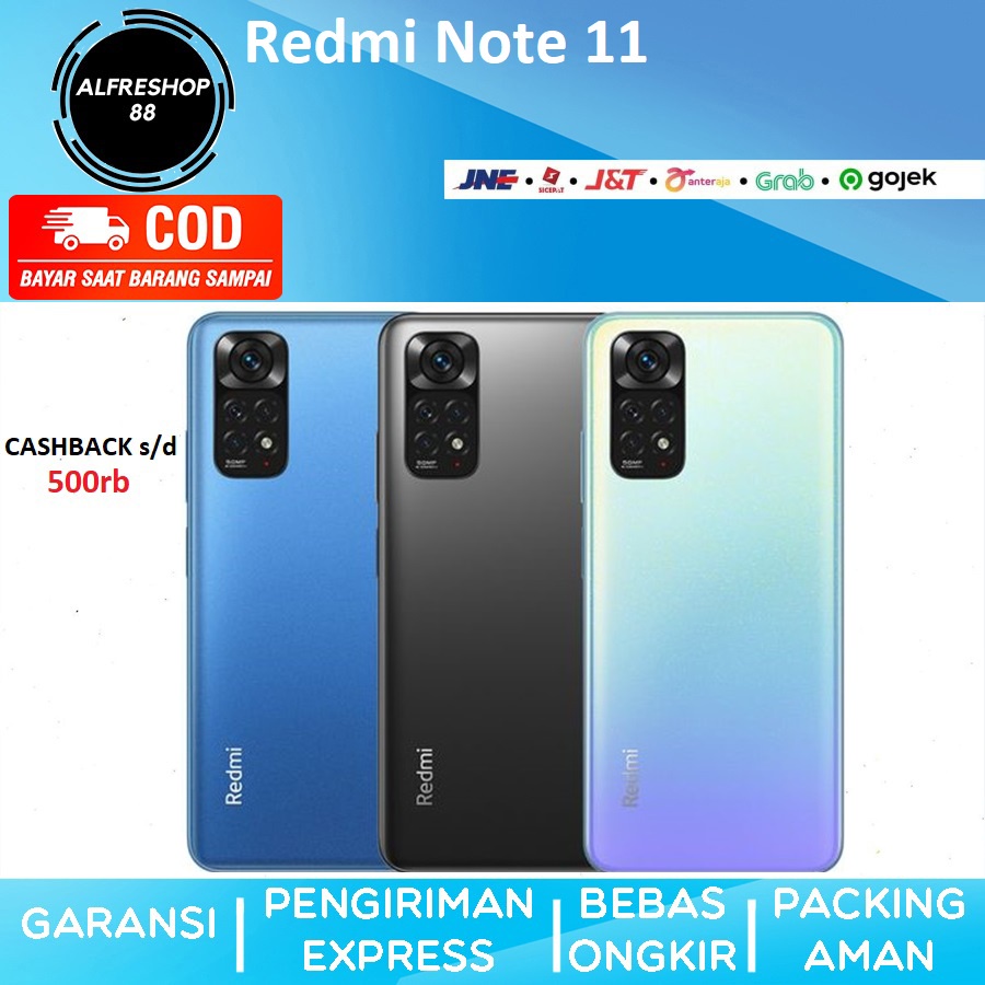 Jual (RESMI) Xiaomi Redmi Note 11 128GB RAM 4GB 6GB 4/128GB 6/128GB TAM ...