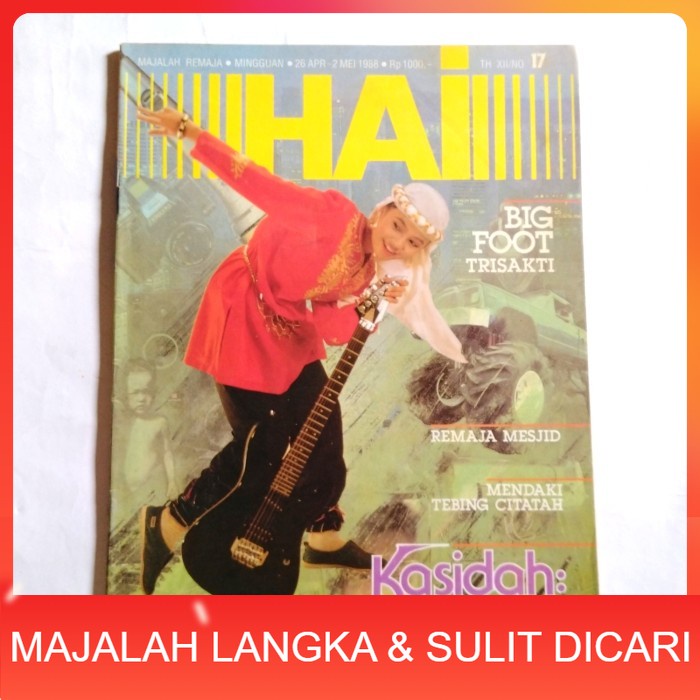 Jual Majalah HAI No.17 Mei 1988 Cover BAYA Langka | Shopee Indonesia