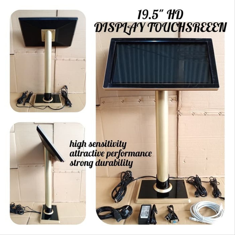 Jual monitor touchscreen komputer 19 inch layar sentuh led tv touch ...