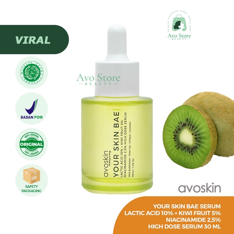 Jual Avoskin YSB serum Lactic Acid 10% + Kiwi Fruit 5% + Niacinamide 2. ...