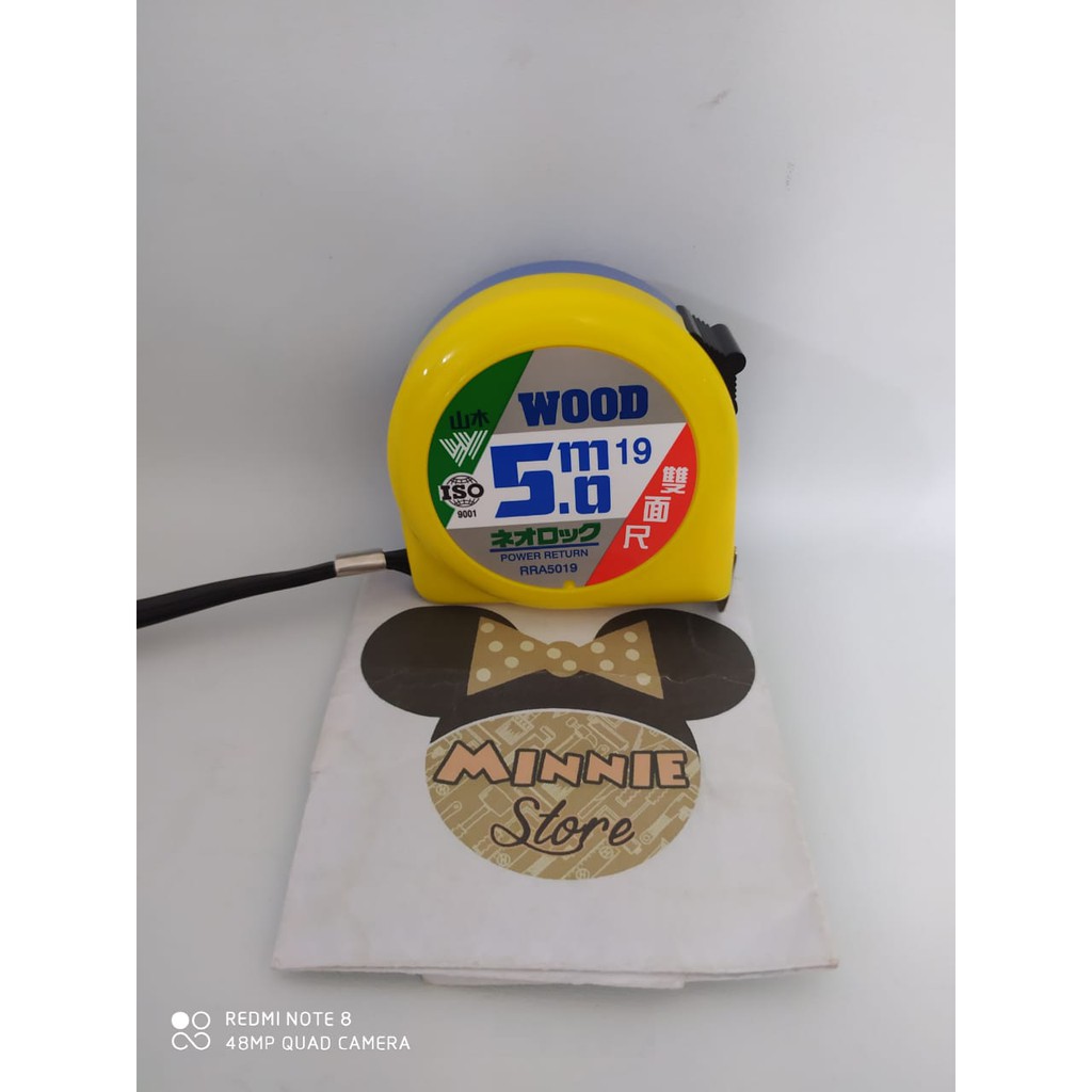 Jual Wood Rol Meter 5m x 19mm Hongsui - Alat Pertukangan dimensi ...