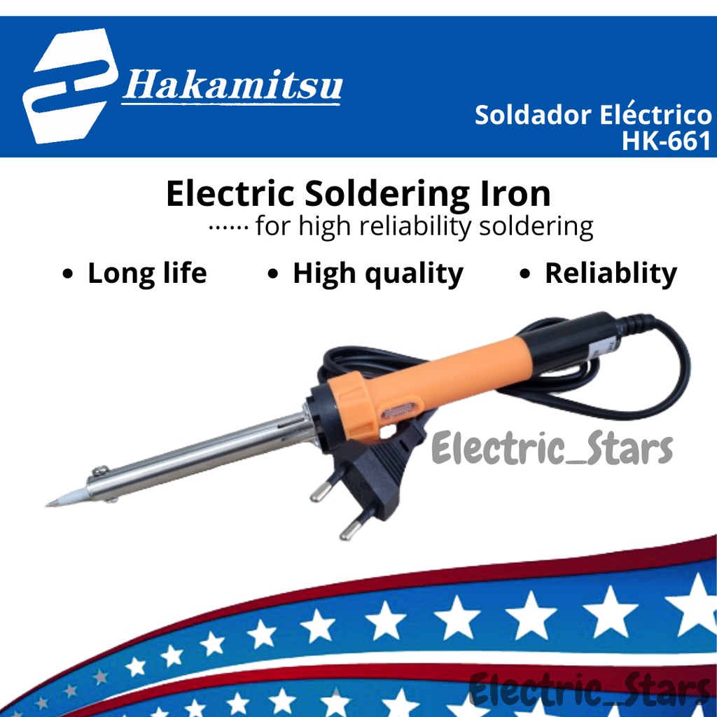 Jual Solder Tangan / Electric Soldering Iron Hakamitsu 40W HK-661 ...