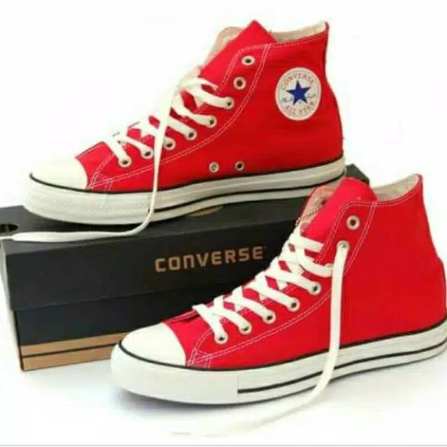 Jual SEPATU KEREN MERAH BOOT / HIGH + BOX | Shopee Indonesia