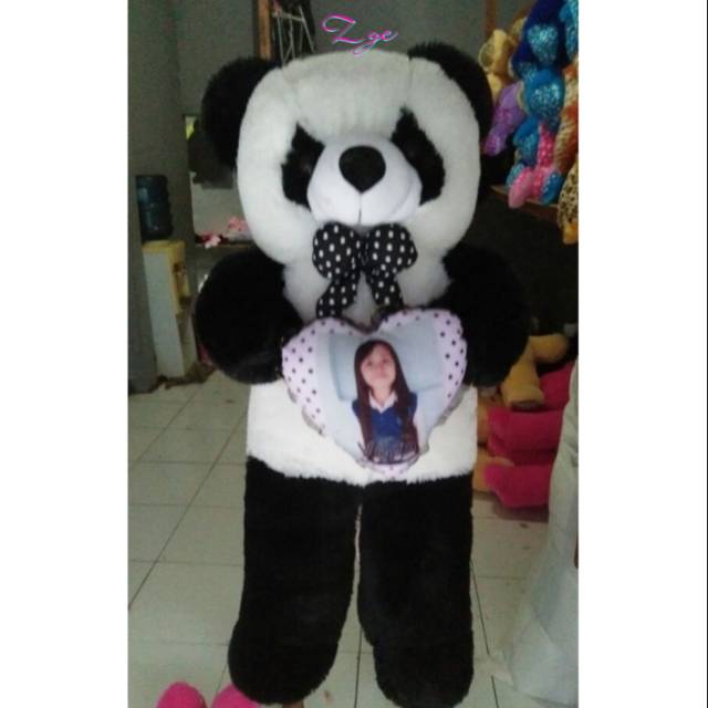 Jual BONEKA BAGUS PANDA FOTO JUMBO ( FREE UKIR NAMA ) | Shopee Indonesia