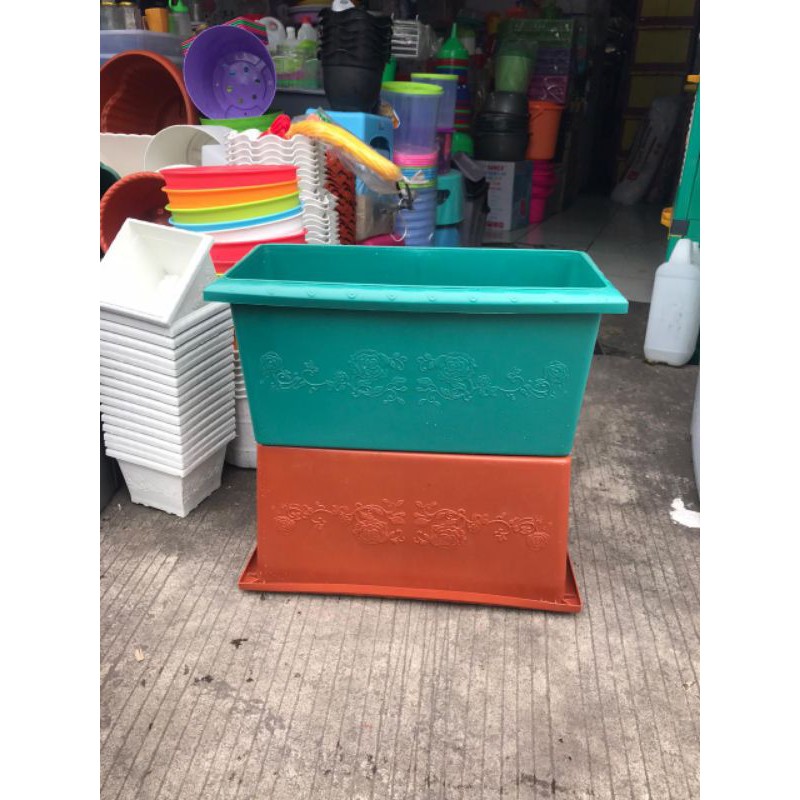 Jual Pot Segi Panjang Murah Plastik Kotak Besar Tempat Tanaman Hias ...