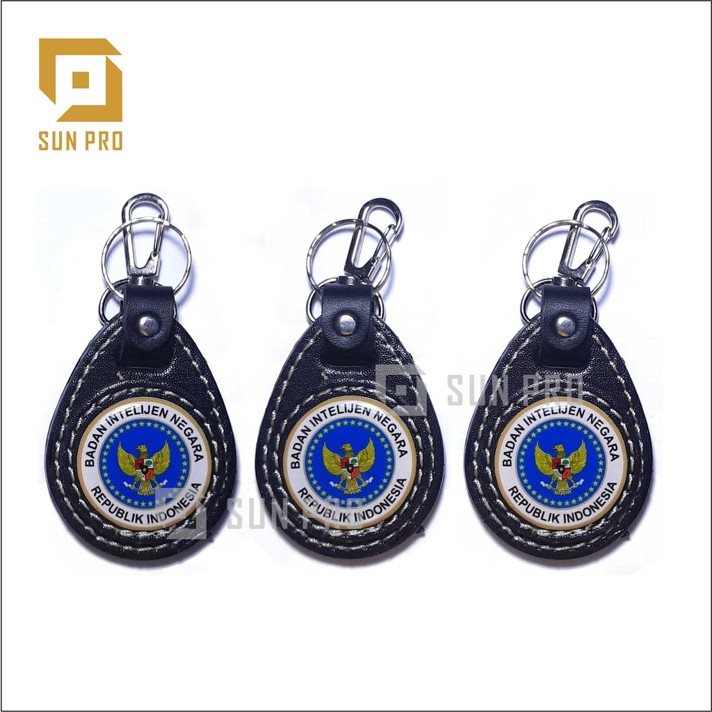 Jual Gantungan Kunci Kulit Logo Badan Intelijen Negara (BIN) | Shopee ...