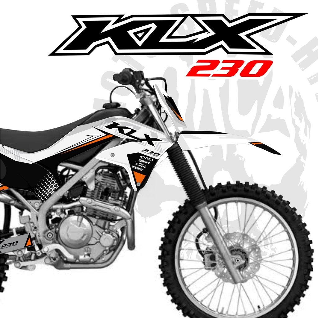 Jual Decal Sticker KLX 230 - Dekal Stiker full body KLX 230 desain D3 ...