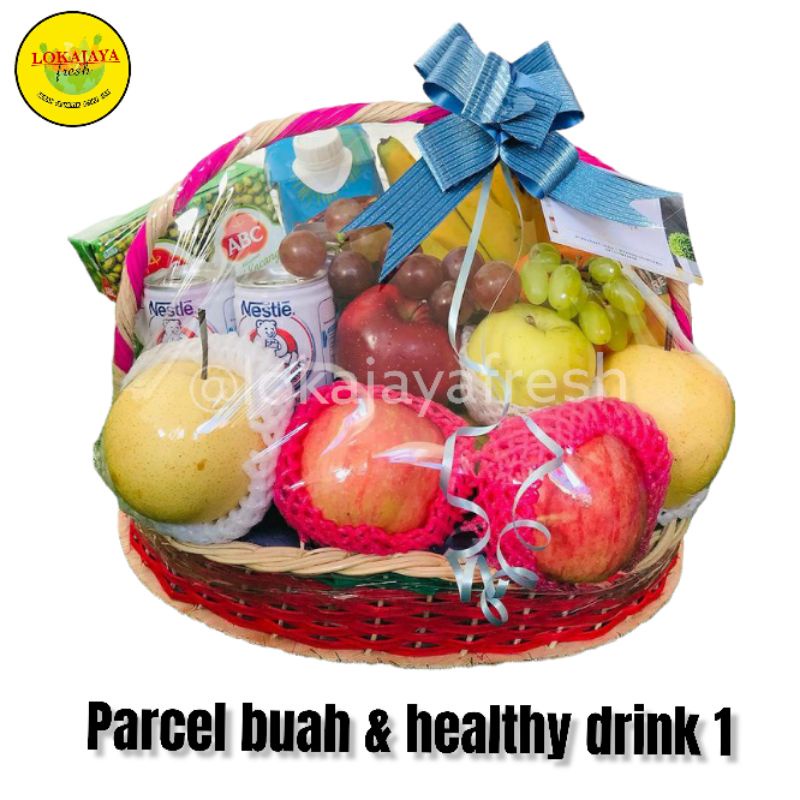 Jual Parcel Buah + Bear Brand + UC 1000 | Parcel Buah Segar Mix bear ...