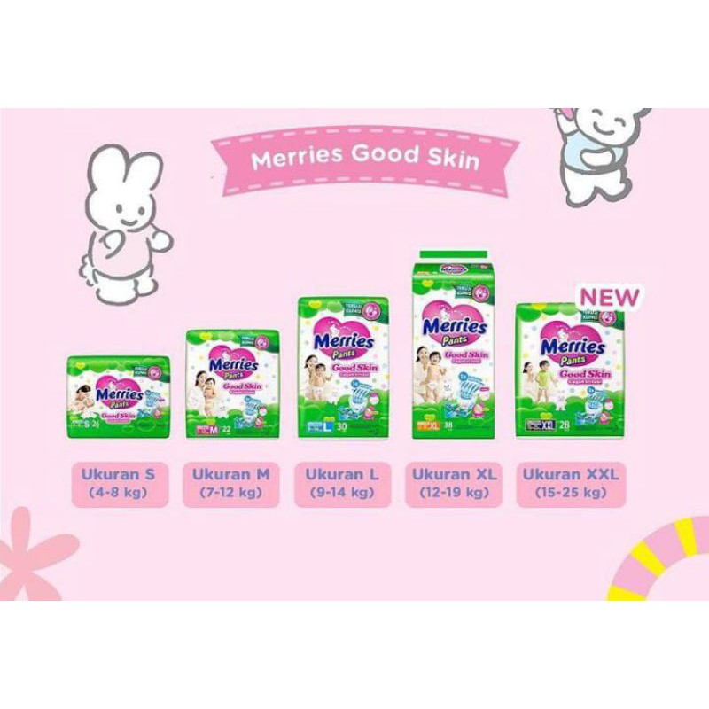 Jual Merries Pants Good Skin(S40/M34/L30/XL26/XXL18) | Shopee Indonesia