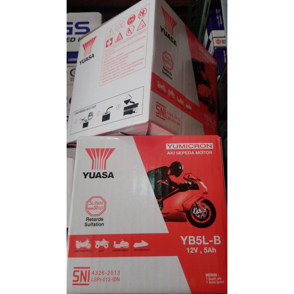 Jual AKI YUASA YB5L ( BASAH ) | Shopee Indonesia