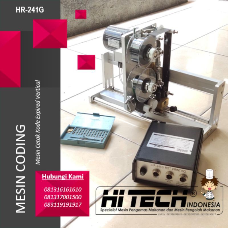 Jual Mesin Coding Vertical Hualian HP-241G Mesin Vetak Expired Date ...