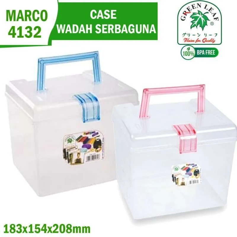 Jual Green Leaf Kotak Tool Box Penyimpanan Serbaguna Storage Marco 4132 ...