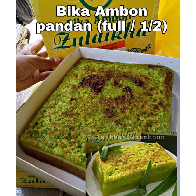 Jual Bika Ambon Medan Zulaikha rasa pandan | Shopee Indonesia