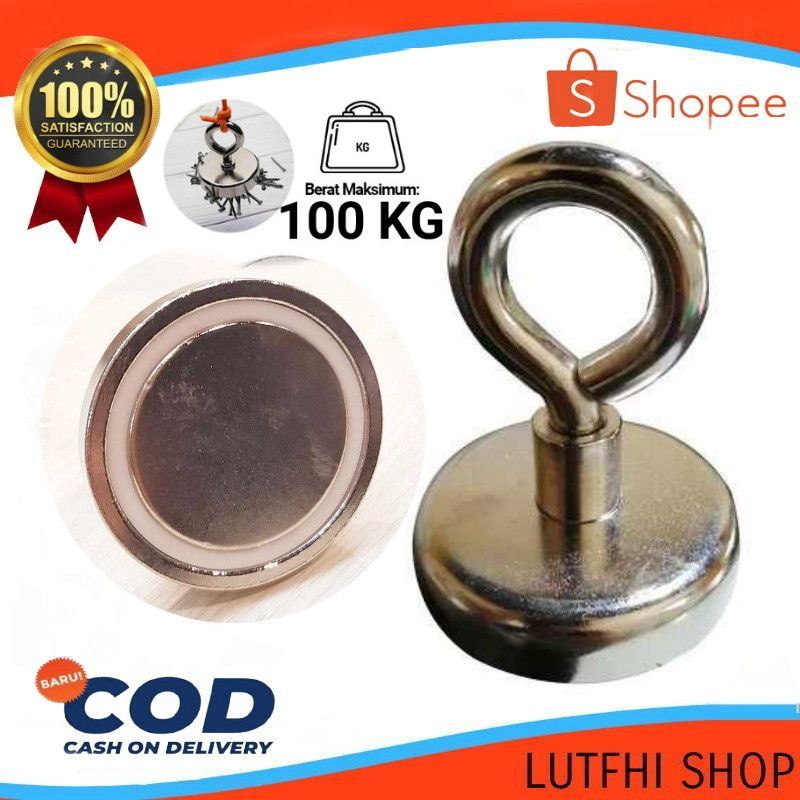 Jual [PREMIUM] KUAT 100 KG Magnet Neodymium Bulat Strong Super Kuat ...