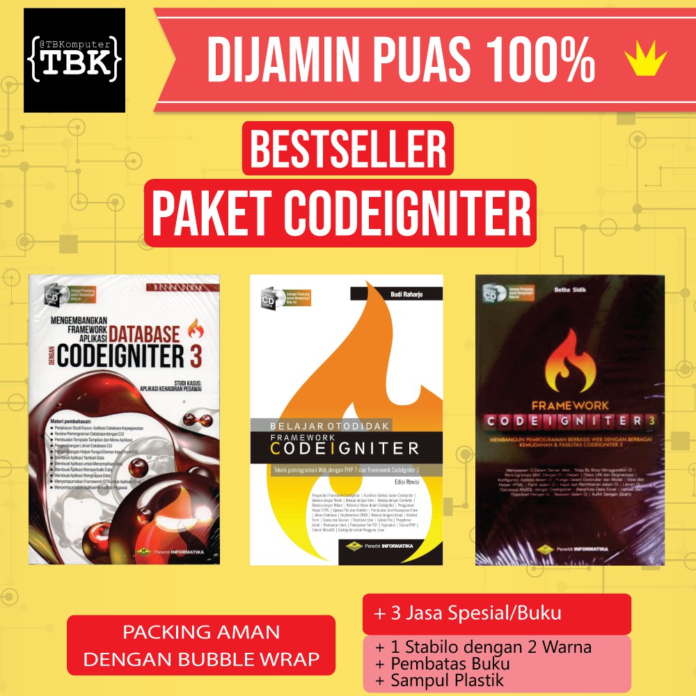 Jual PAKET BUKU CODEIGNITER | Shopee Indonesia