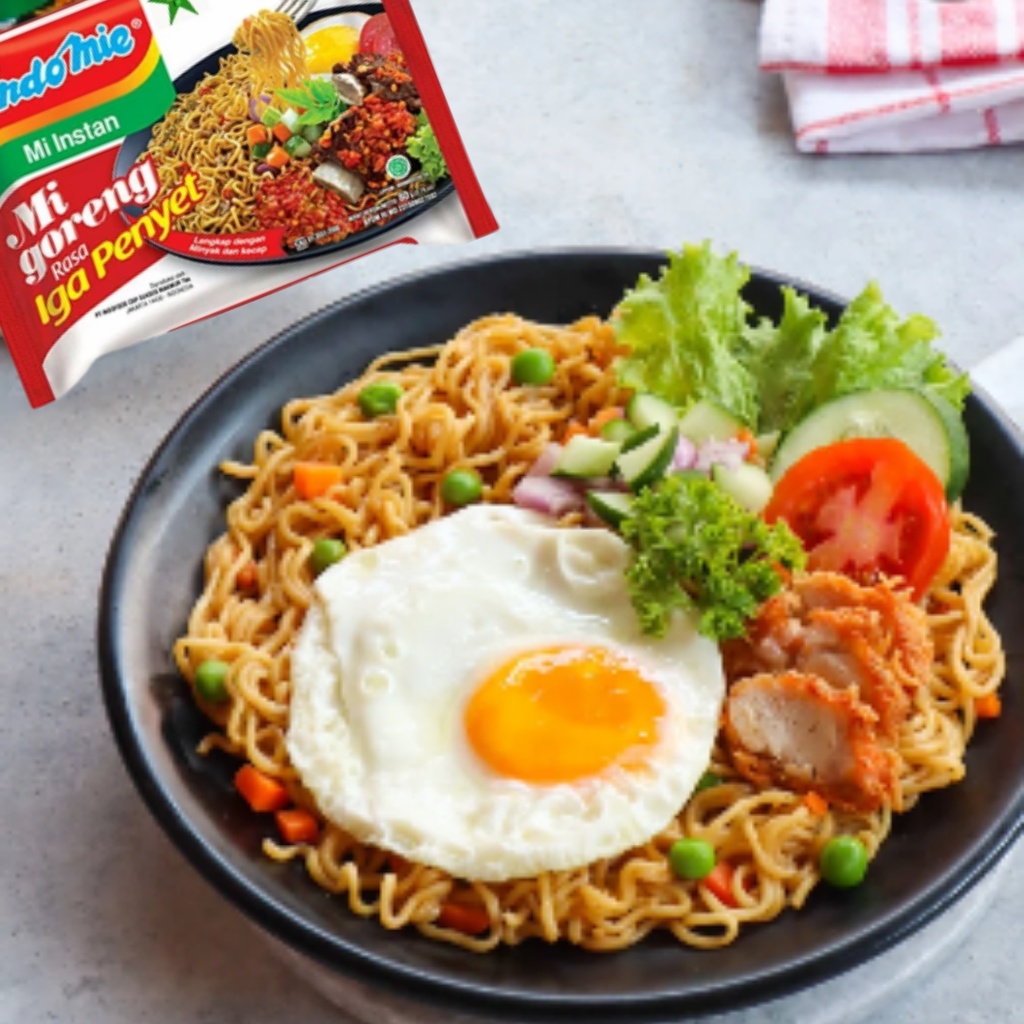 Jual Indomie Goreng Rasa Iga Penyet Murah Asli indofood Halal | Shopee ...