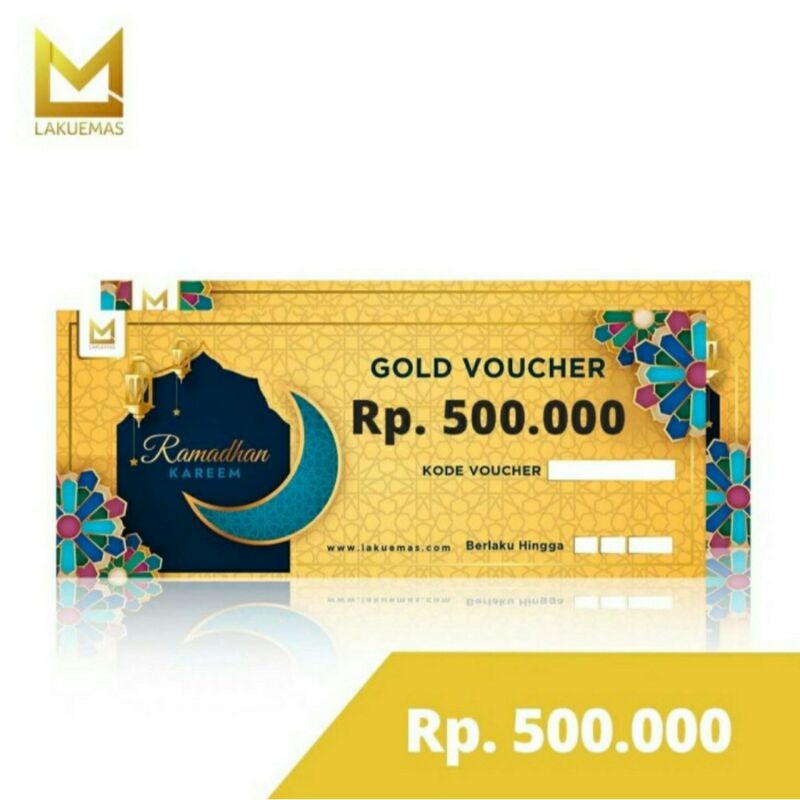Jual Voucher Lakuemas Nominal 500 ribu | Shopee Indonesia