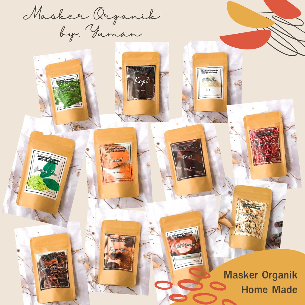 Jual MASKER ORGANIK By . Yuman (CLAY MASK) | Shopee Indonesia
