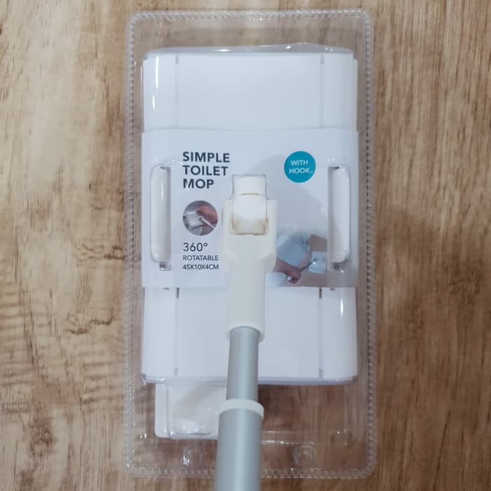 Jual Simple Toilet Mop With Hook Rotatable Kain Pel Toilet Miniso Japan ...