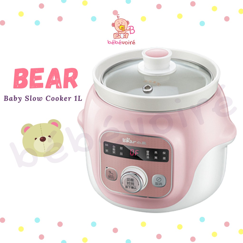Jual BEAR Baby Slow Cooker 1L DDG-D10B1 Pink / Slow Cooker Untuk ...
