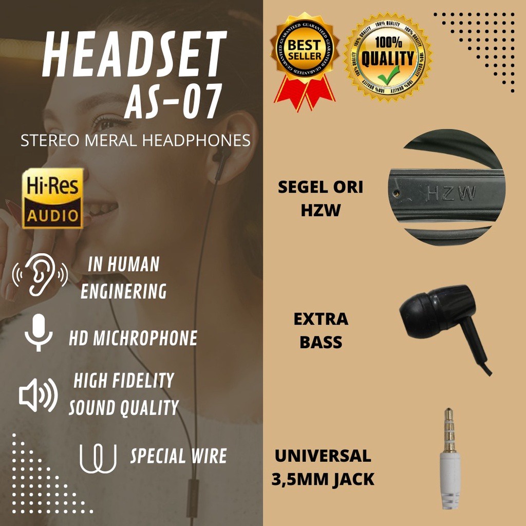 Jual HEADSET / HANDSFREE SUPER BASS + MIC (HOKKY ACC) | Shopee Indonesia