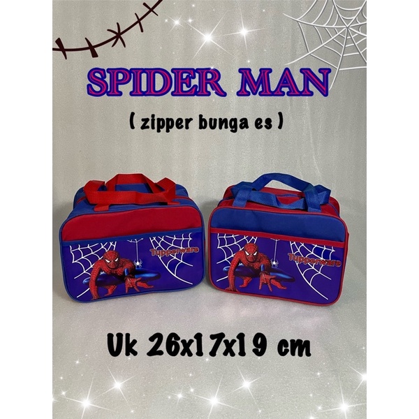 Jual Tupperware Spider Man Bag (zipper bunga es) | Shopee Indonesia