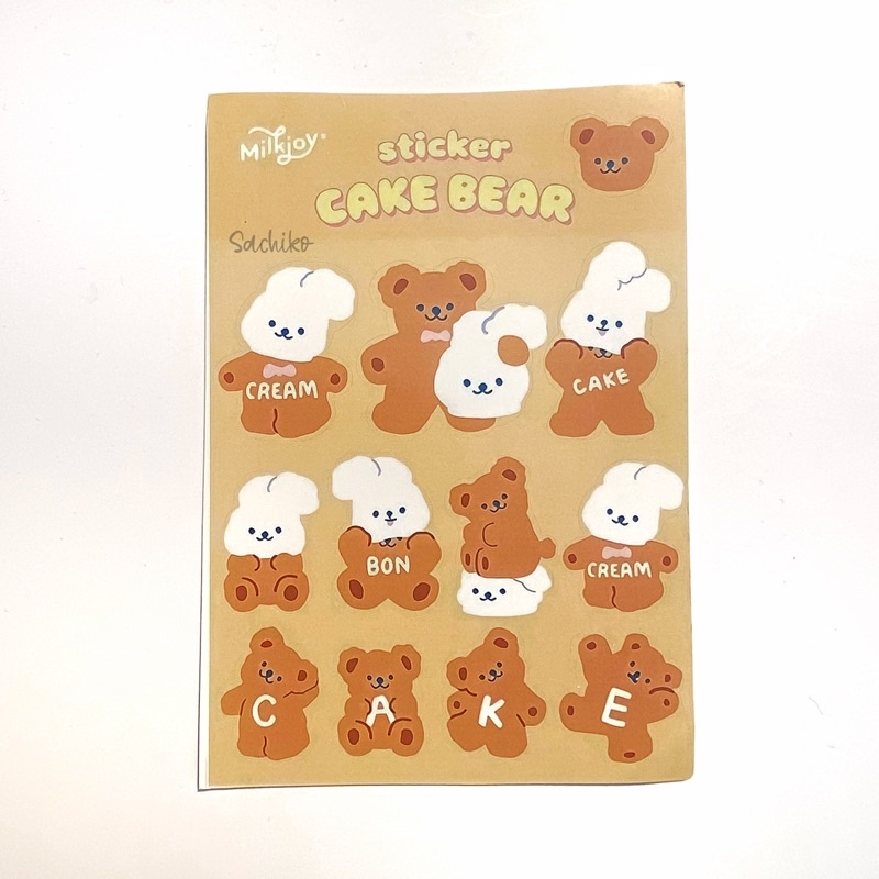 Jual bear aesthetic sticker beruang anti air | Shopee Indonesia