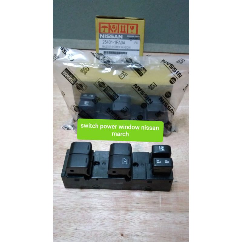 Jual switch power window bagian kanan nissan march original | Shopee ...