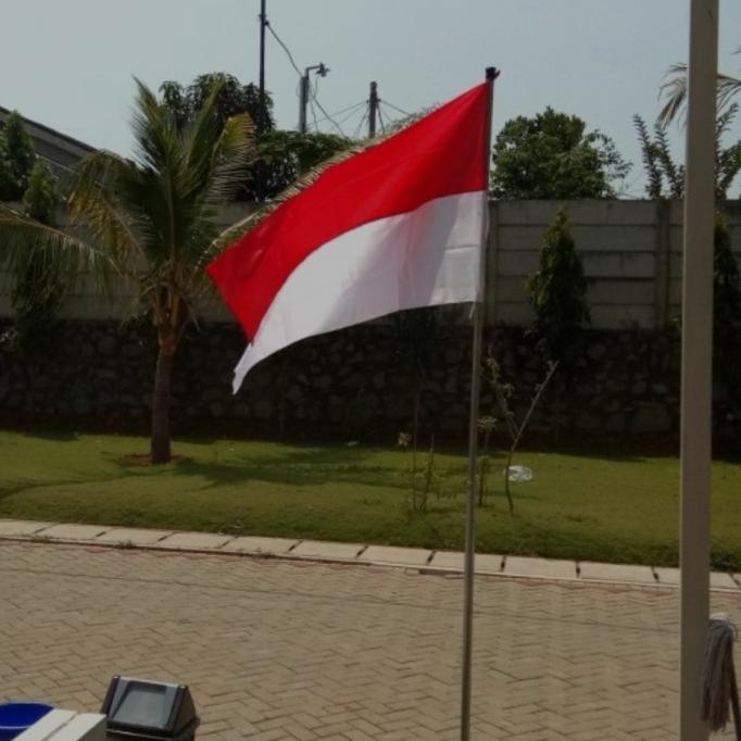 Jual Tiang Bendera merah putih indonesia galvanis anti karat 3meter | Shopee Indonesia