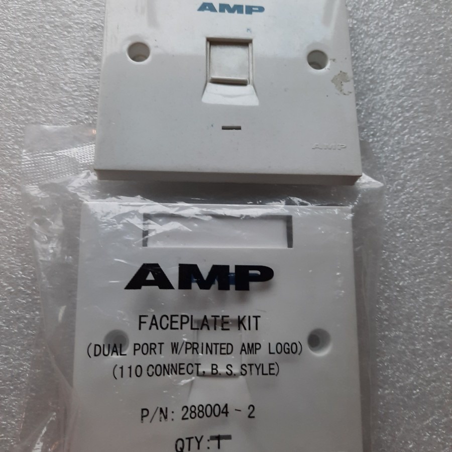 Jual AMP FACEPLATE SINGLE PORT | Shopee Indonesia