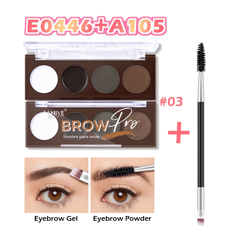 Jual SANIYE 2-in-1 Eyebrow Gel Eyebrow Powder Tahan Lama Gel Alis ...