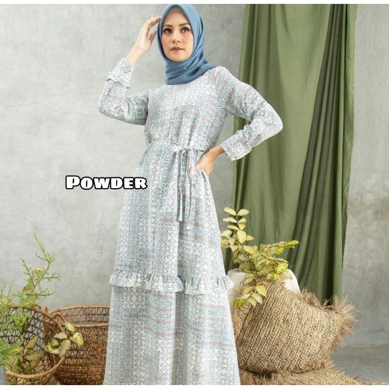 Jual heavenlights azkiyah dress ( powder blush ) | Shopee Indonesia