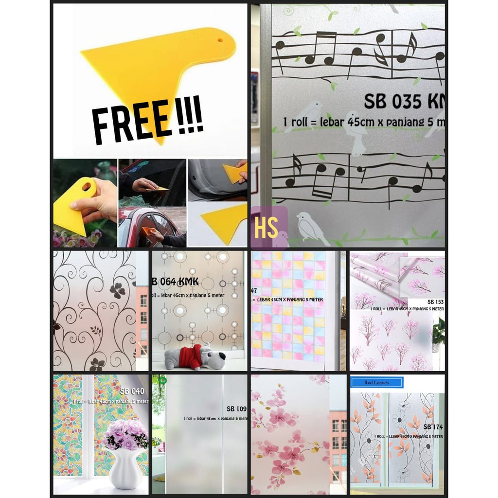 Jual V7- STIKER KACA SANBLAST KACA SUNDBLAST KACA WALLSTIKER KACA ...