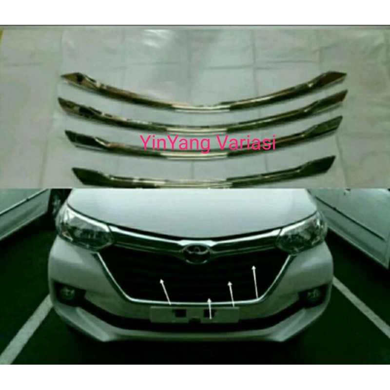 Jual Lis List Grill Grille Tengah Grand All New Avanza 2015 2016 2017 ...