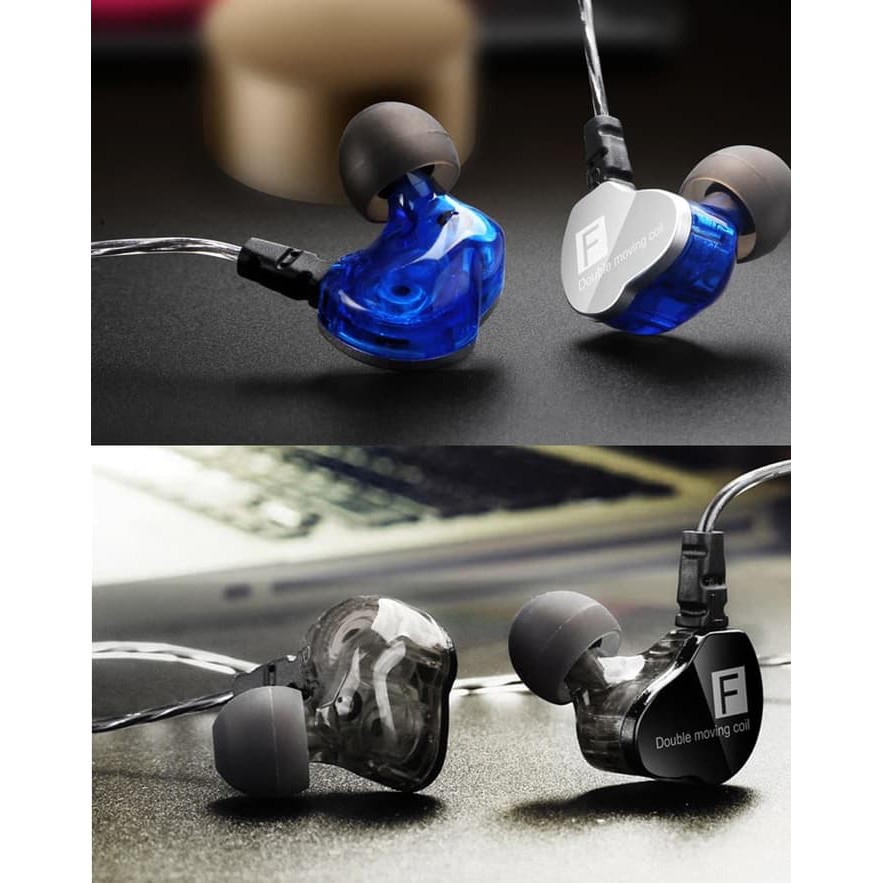 Jual Fonge F4 Sport Earphone Dual Driver Powerful Bass Headset with mic ...