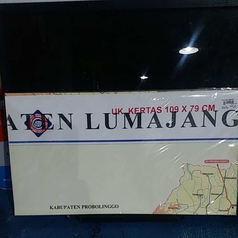 Jual Peta kabupaten Lumajang lipat uk 109x79cm | Shopee Indonesia