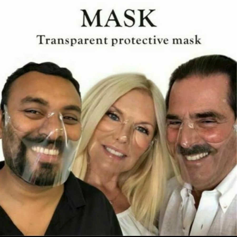 Jual masker transparan viral face shield anti fog masker akrilik face ...