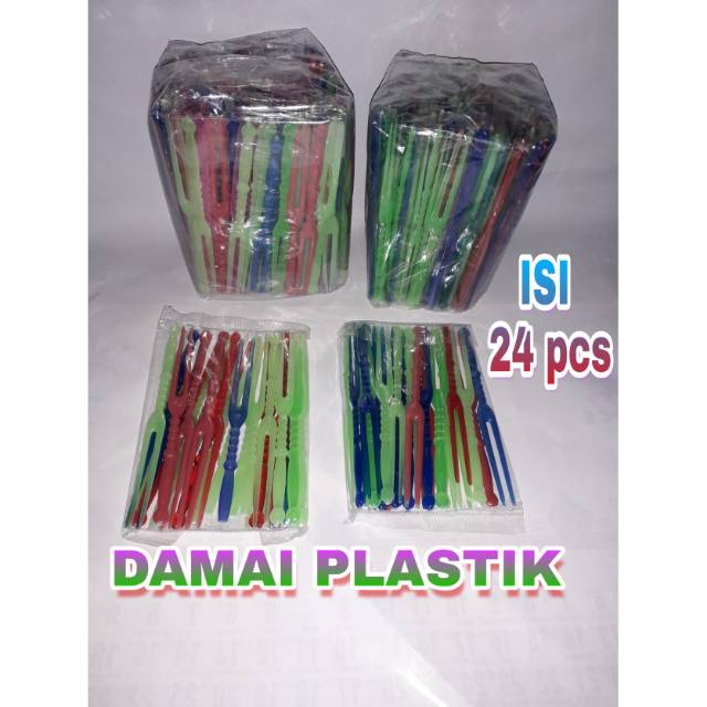Jual Garpu Plastik Garpu kue Mantap Garpu Puding Cake Garpu Ulang Tahun ...