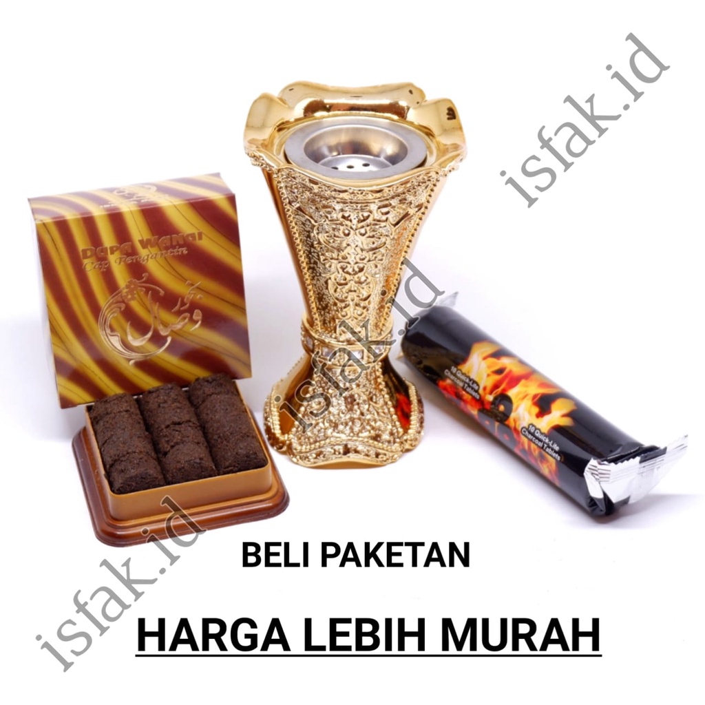 Jual MURAH 1 Paket Bukhur Tempat Dupa Arang Magic Wangi Bukhor Bakhoor ...
