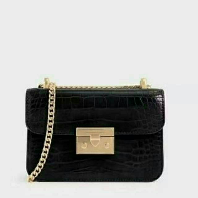 Jual CK WOVEN KNIT/CROCO CROSSBODY BAG ORI QUALITY (Tas Tali Rantai ...