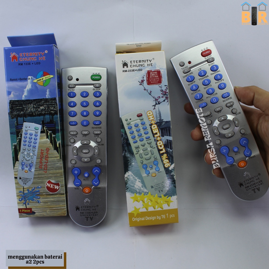 Jual Remot / Remote TV MULTI UNIVERSAL TABUNG LCD LED china series (jvc, changhong, lg, tcl, dll ...
