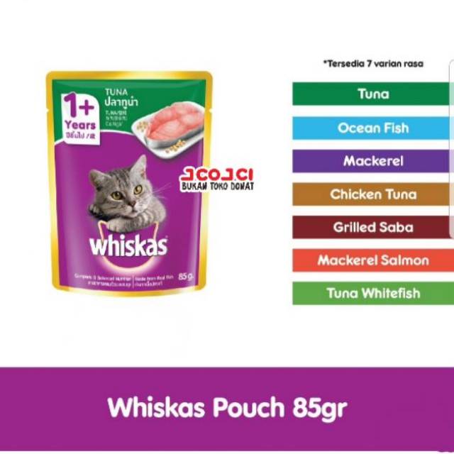 Jual Whiskas Pouch Adult / Whiskas Junior Pouch Sachet 80 gr | Shopee ...