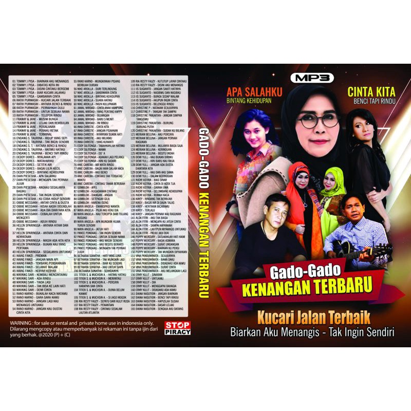 Jual KASET VCD MUSIK LAGU MP3 POP NOSTALGIA TEMBANG KENANGAN | Shopee Indonesia