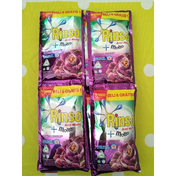 Jual rinso molto sachet renteng isi 7 sachet (beli 6sachet gratis ...