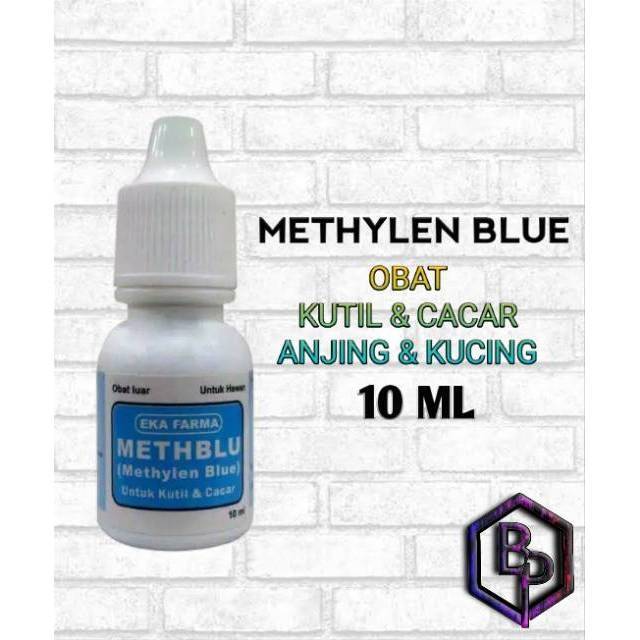 Jual METHBLU 10 ML - METHYLEN BLUE - OBAT KUTIL DAN CACAR ANJING KUCING | Shopee Indonesia
