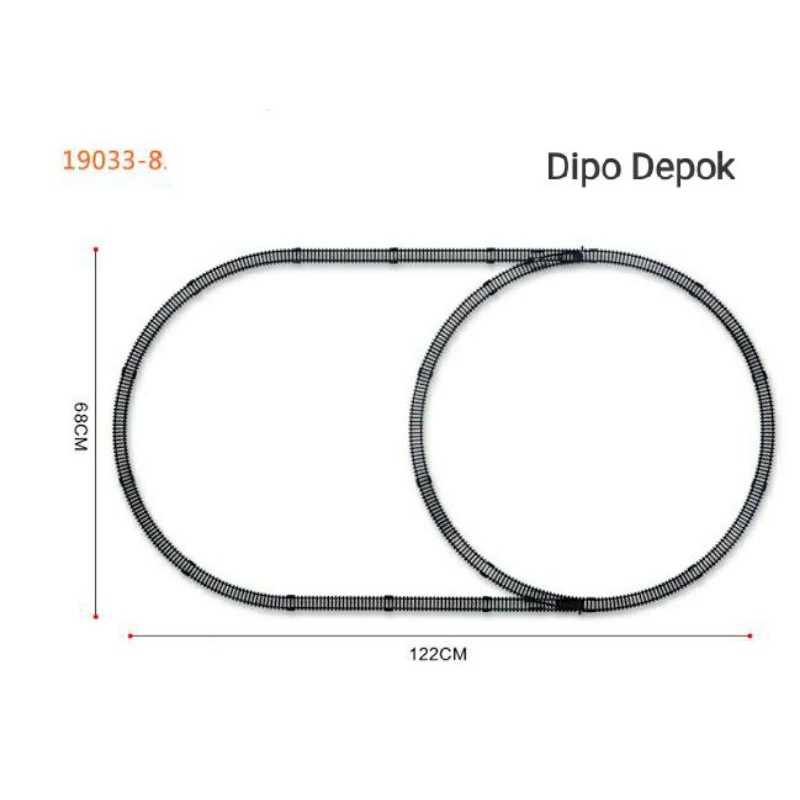 Jual Paket Rel 19033-8 Ori Rail King Mainan Miniatur Kereta Api ...