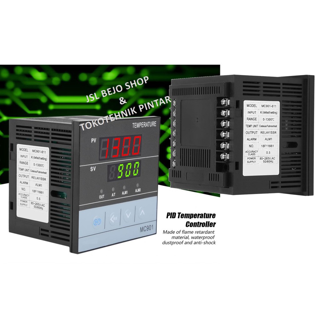 Jual Temperatur control temperatur kontrol PID digital PT 100 output Relay & SSR ,4-20ma,0-10V ...