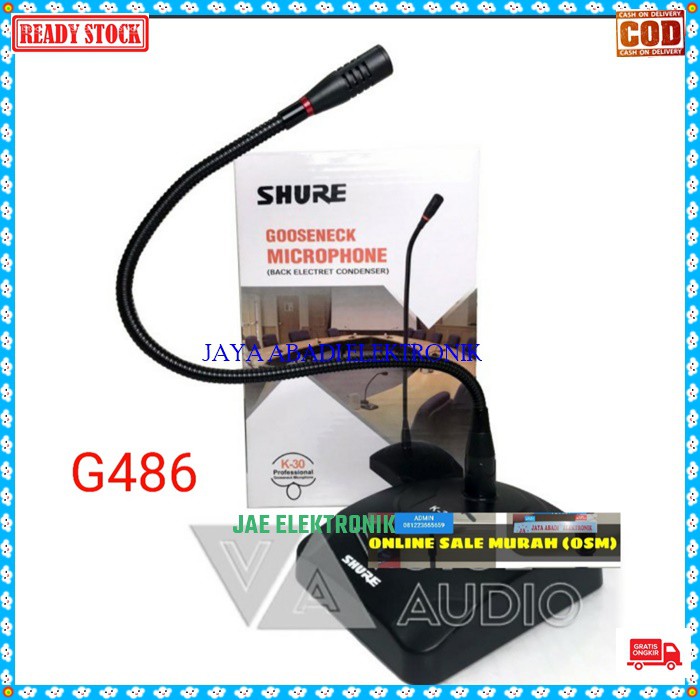 Jual G486 Mic Meja Condenser mik table desk standing electret condesor ...