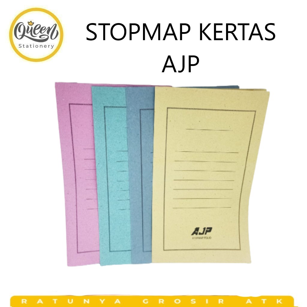 Jual 1 PAK (50 PCS) STOP MAP KERTAS AJP / MAP KERTAS / MAP DOKUMEN ...