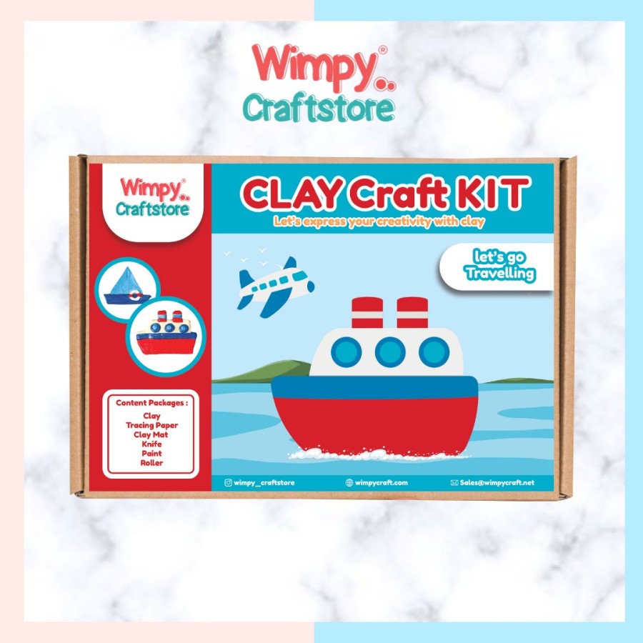 Jual Wimpy - Clay Craft KIT 2D Paper Clay Art Set Paket Kerajinan ...